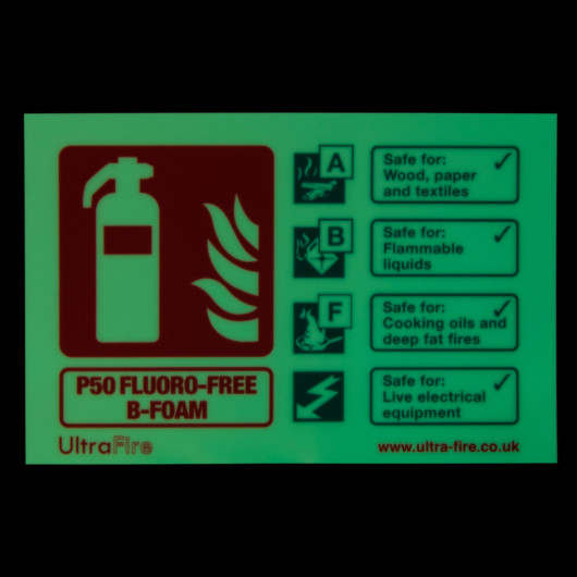 P50 6ltr Fluorine-Free B-Foam Service-Free Fire Extinguisher