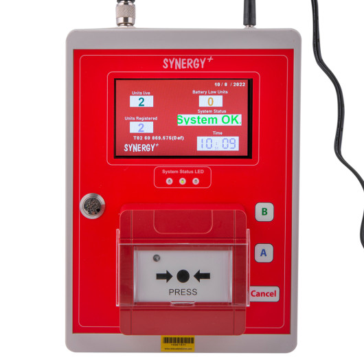 Evacuator Synergy+ Wireless Site Alarm Base Station with Call Point