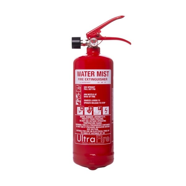 1ltr Water Mist Fire Extinguisher - Ultrafire - Safelincs - Approved ...