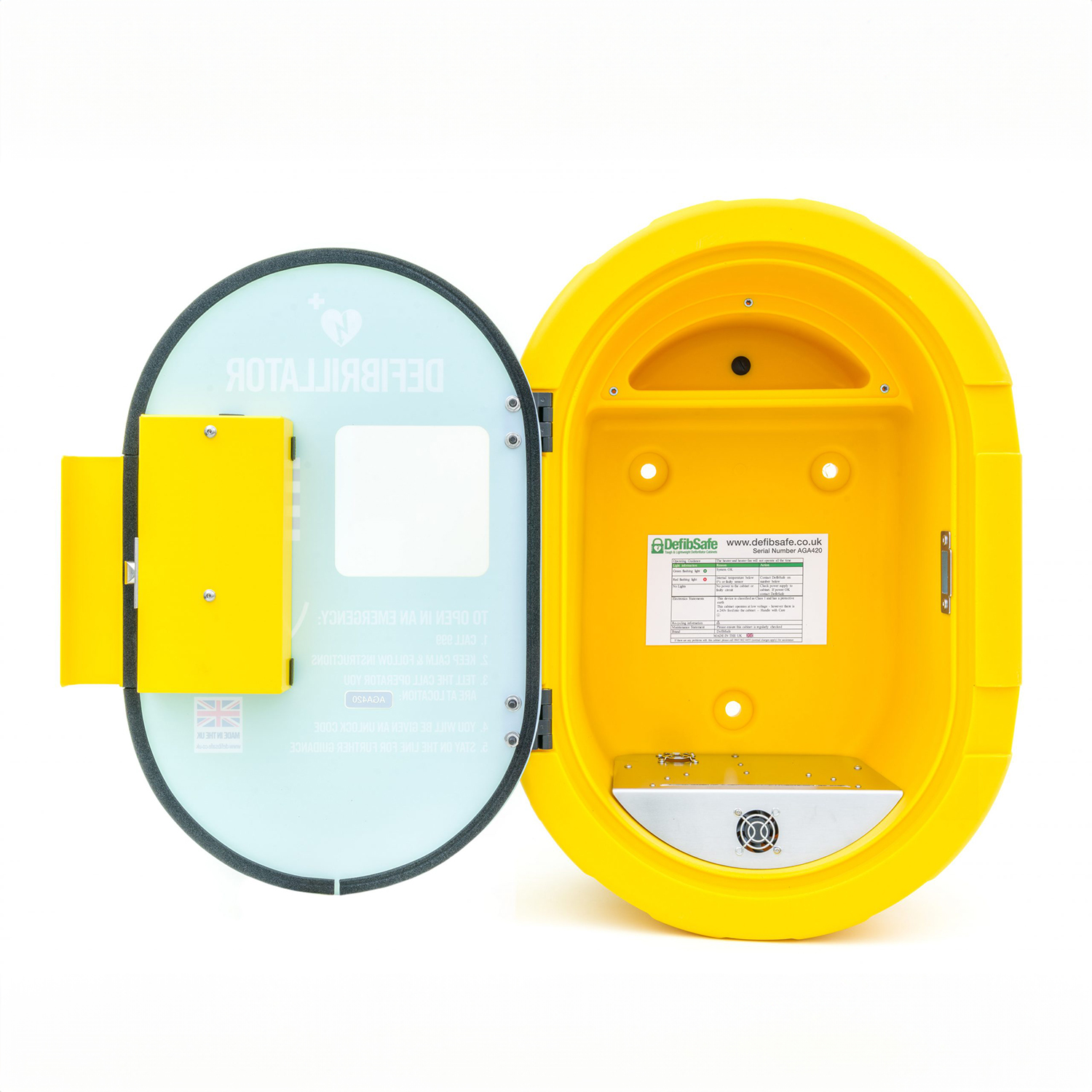 DefibSafe2 Outdoor Defibrillator Cabinet with Code Lock, Heating System ...