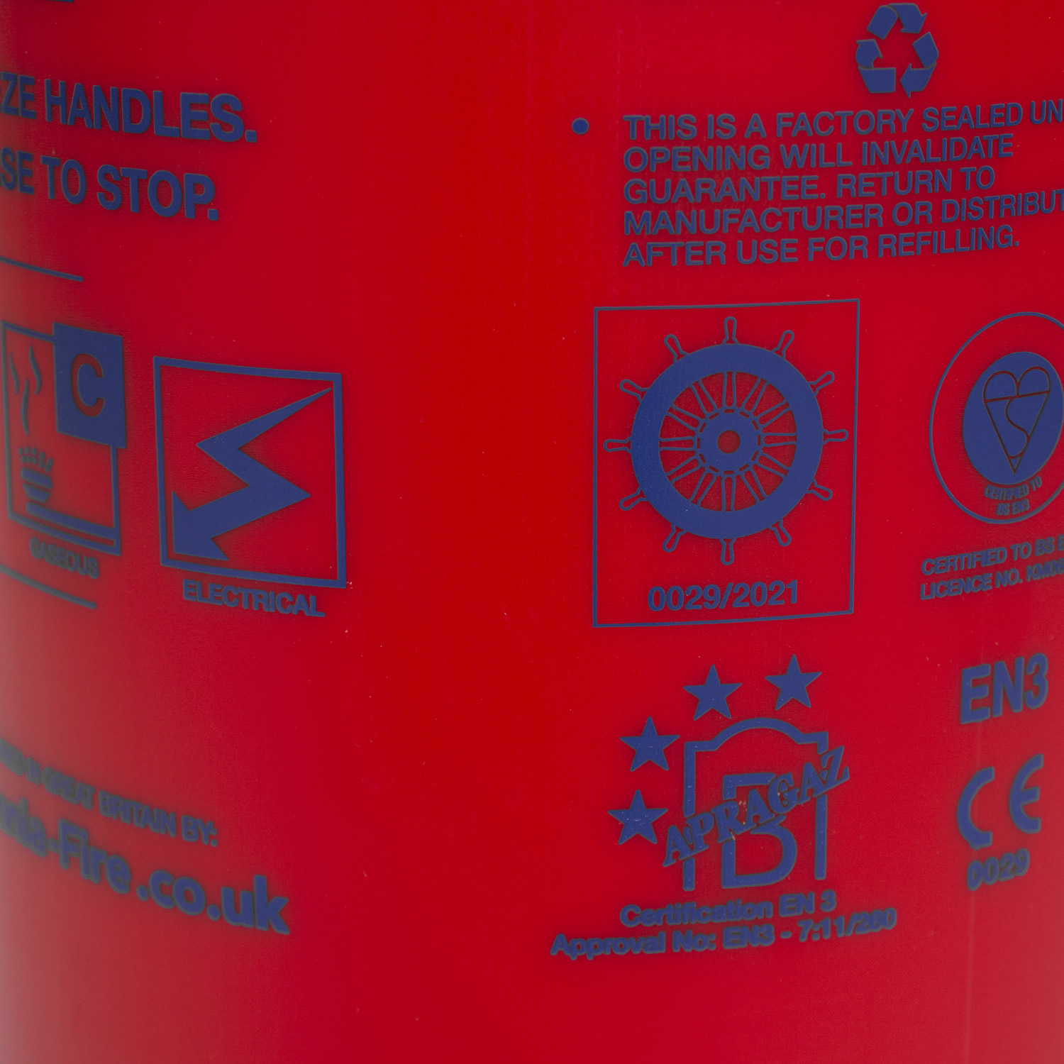 Britannia MED P50 Service-Free 6kg Powder Fire Extinguisher