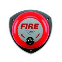 Double Fire Extinguisher Trolley with Rotary Alarm Bell