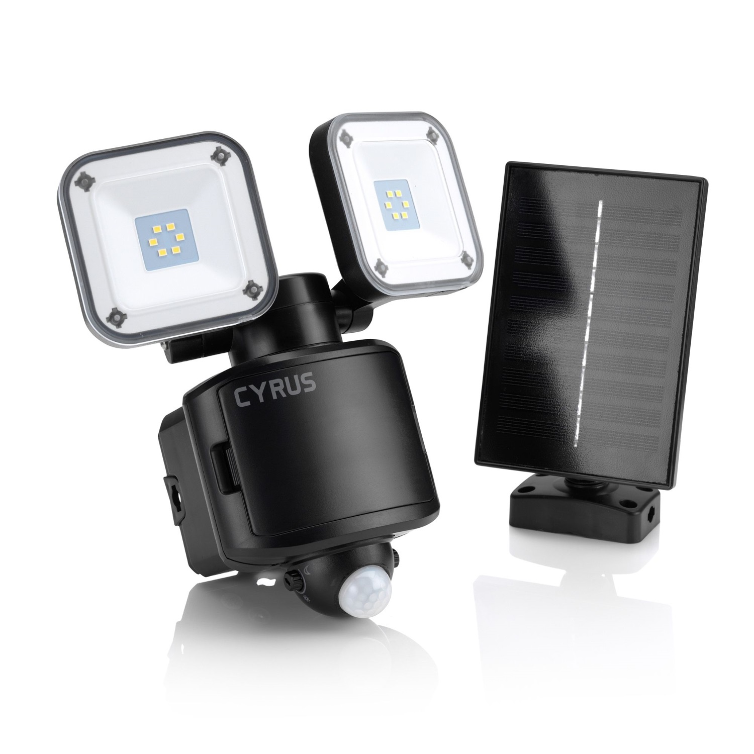 Outdoor PIR Motion Sensor Solar Security Light - CYRUS - £29.99 inc VAT