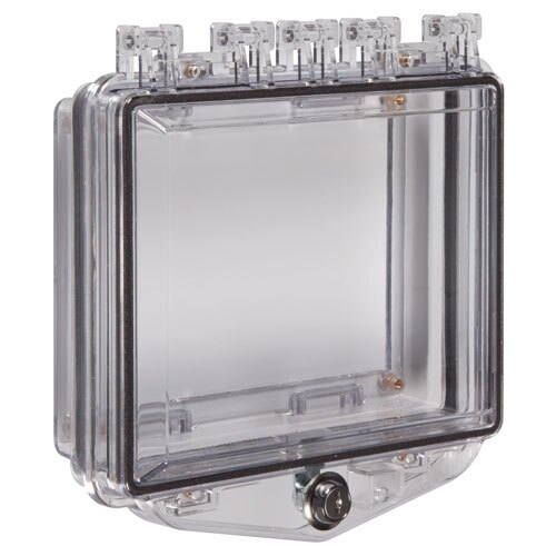 Deep Polycarbonate Protective Cover for Flush Mounted Panels