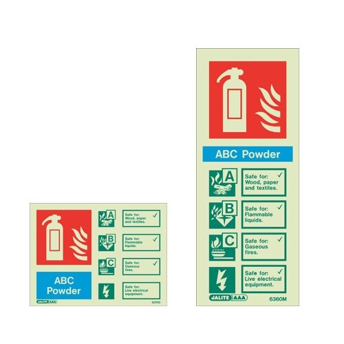 Fire Extinguisher Wall Signs from Jalite