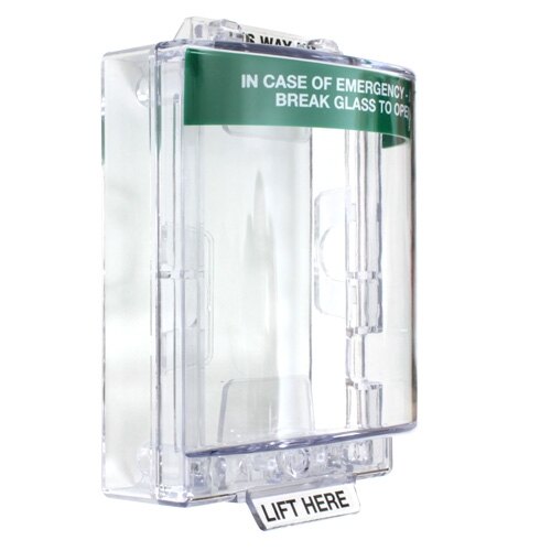 Call Point Cover 'Stopper' with Sounder Green STI 6533/G (for surface ...