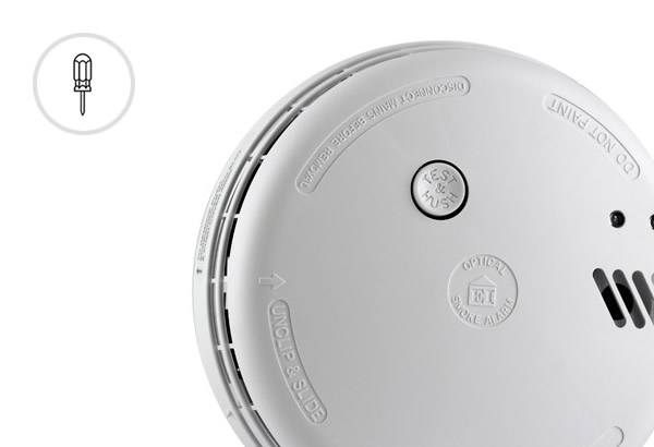 Aico Ei166RC Optical Smoke Alarm with Lithium Back-up